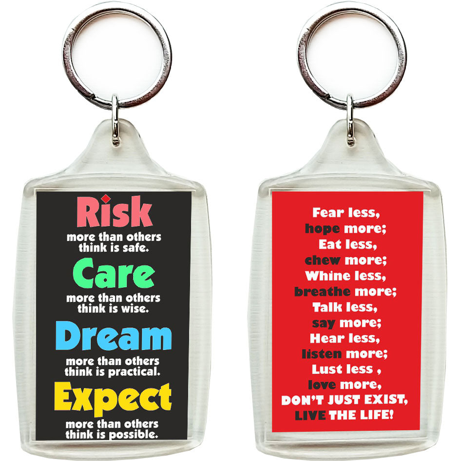 'Live the Life' motivational Keychain | WonderShop.In
