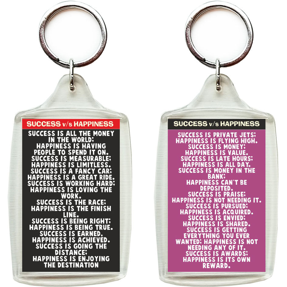 Success and Happiness Keychain | WonderShop.In