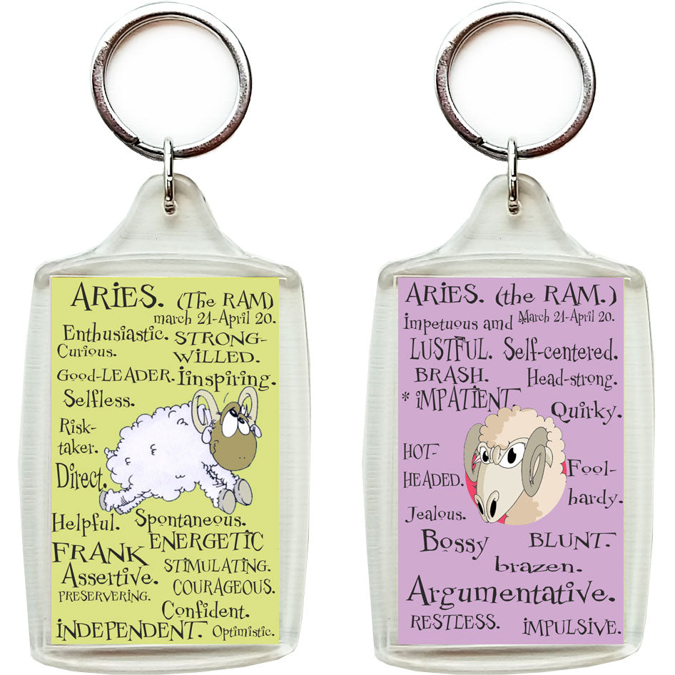 ARIES Zodiac Key Chain – WonderShop.In